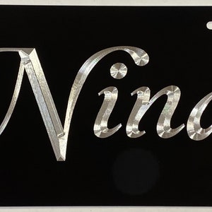 Engraved Custom Personalized Your Name or Text License Plate Car Tag ...