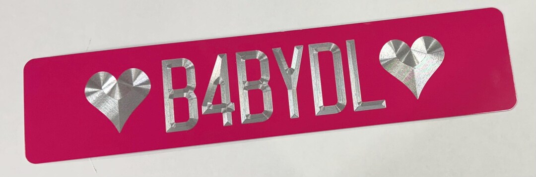 Custom European License Plate Car Tag Diamond Etched Engraved on Black ...
