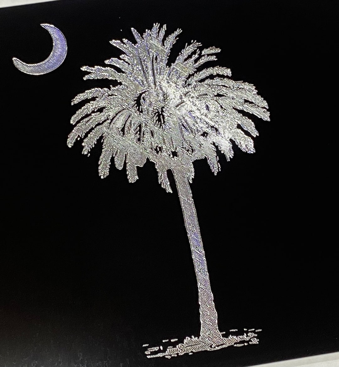 Engraved SC South Carolina State Palmetto Palm Tree License Plate Car ...