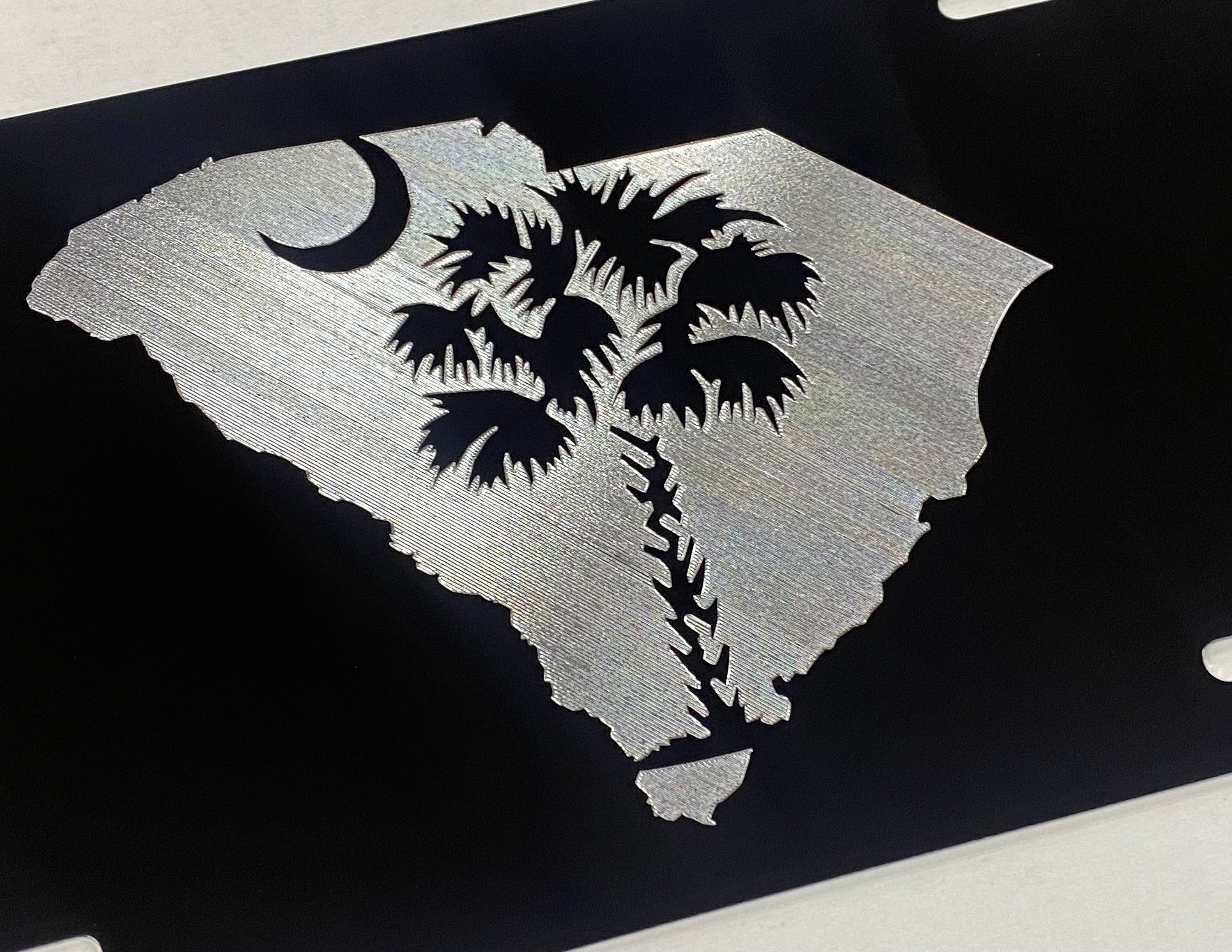 Engraved SC South Carolina State Palmetto Palm Tree License Plate Car ...