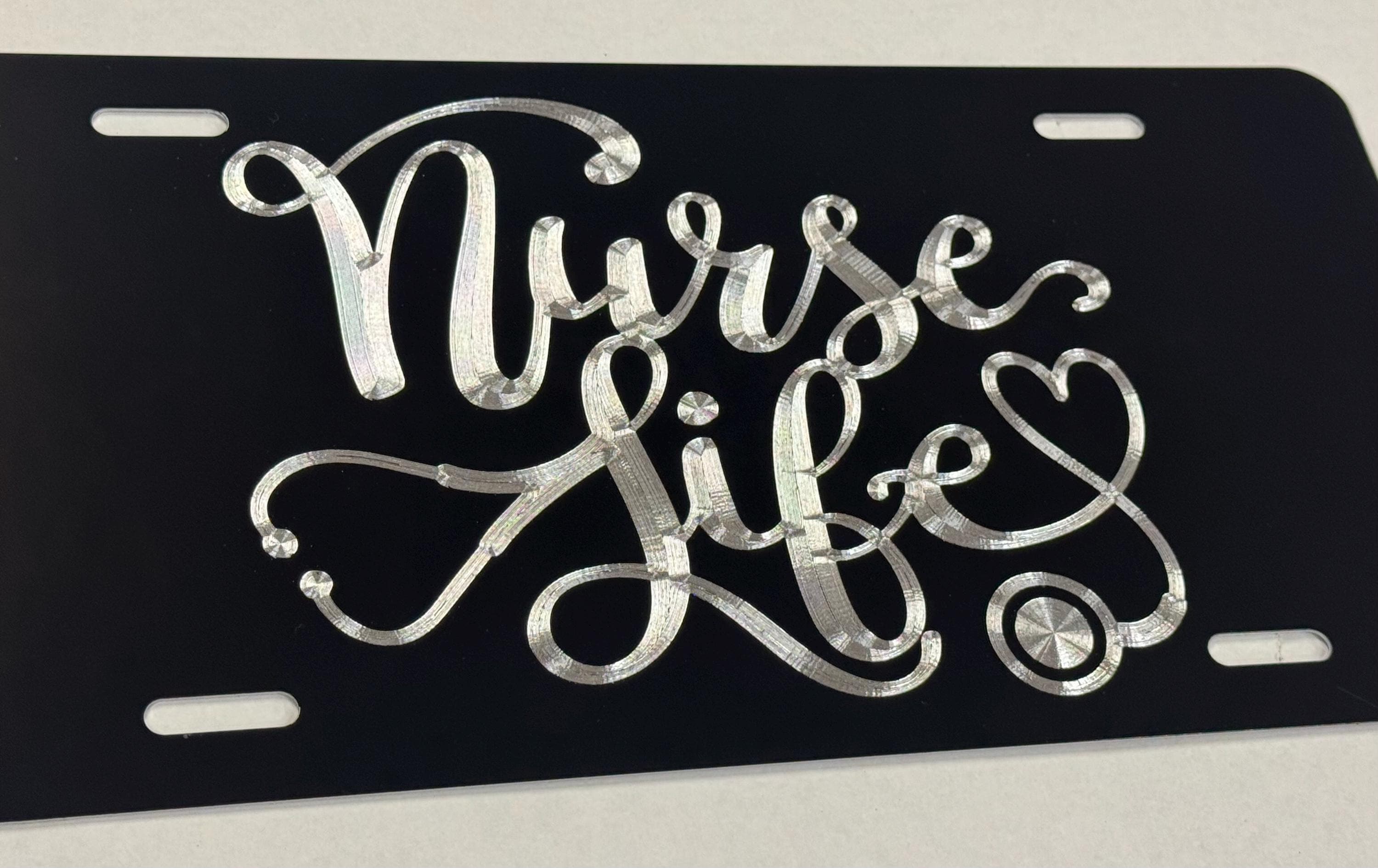 Engraved LPN RN Registered Nurse Life Gift License Plate Car Tag ...