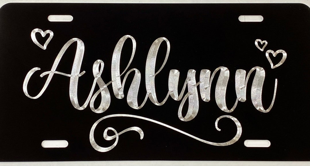 Engraved Custom Personalized Your Name or Text License Plate Car Tag ...
