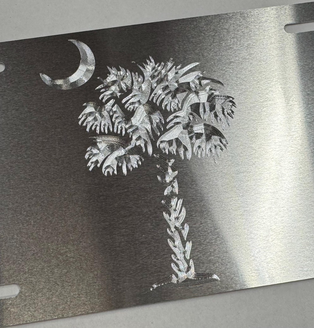 SC South Carolina Palmetto Palm Tree License Plate Car Tag Diamond ...