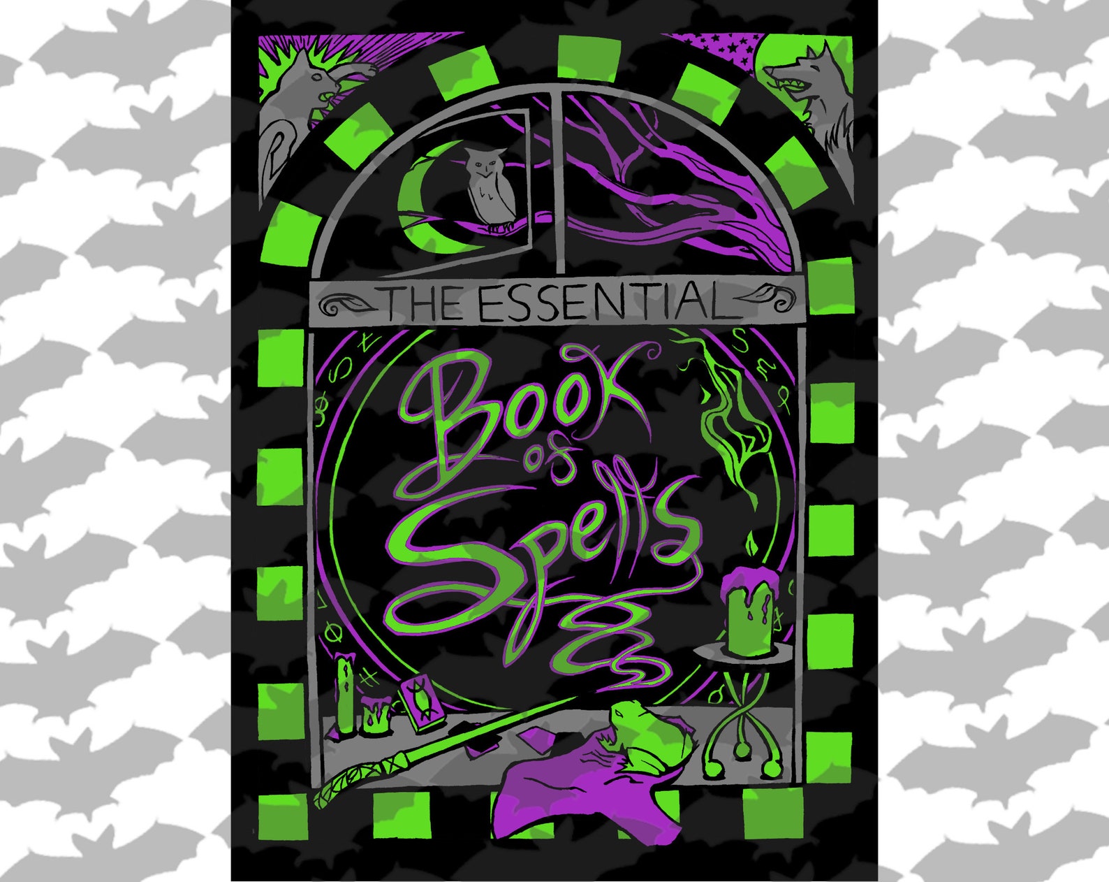 Printable Spellbook Cover, the Essential Book of Spells, Halloween ...
