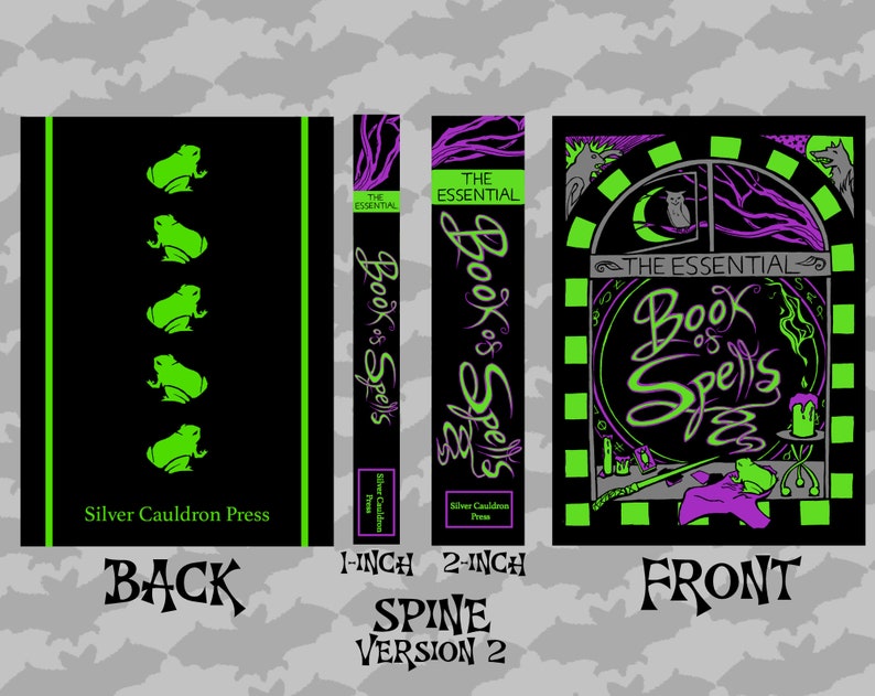 Printable Spellbook Cover, the Essential Book of Spells, Halloween ...