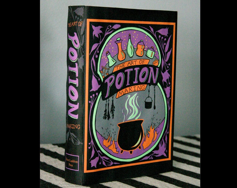 Potions Spellbook Cover Printable Halloween Decoration Spell - Etsy