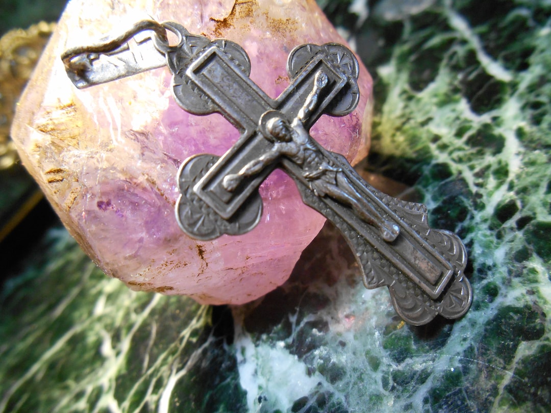 Beautiful Vintage Sterling Silver Cross, Jesus Christ Crucifix. - Etsy