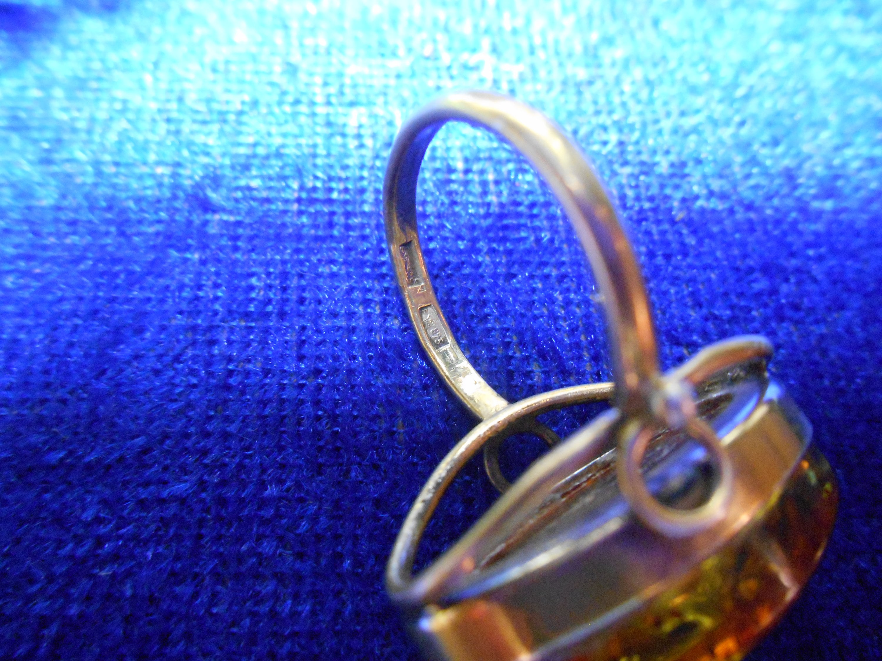 Vintage Soviet Ring From the Times of the USSR With Amber. - Etsy