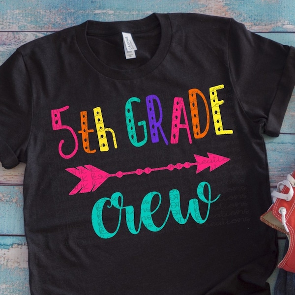 5th Grade Crew Svg - Etsy