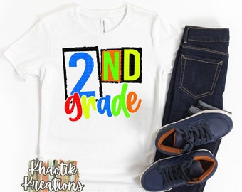 Second Grade Svg - Back to School Svg, School Svg, Grade 2 Svg, Teacher ...