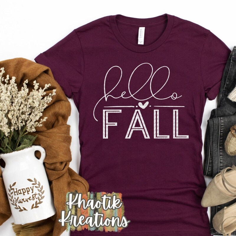Hello Fall Svg - Etsy
