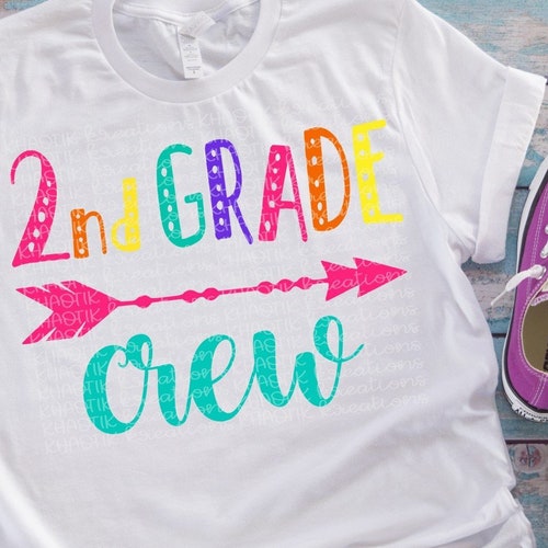 2nd Grade Crew SVG PNG Second Grade SVG Back to School Svg - Etsy