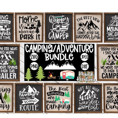 Camping Svg Bundle Funny Camper Svg Files Happy Camper Svg - Etsy