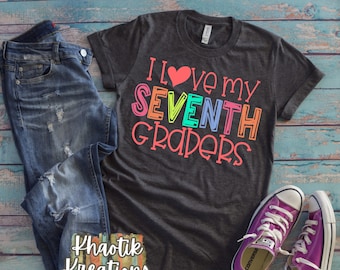 I Love My Seventh Graders Svg, Back to School Svg, School Svg, Teacher ...