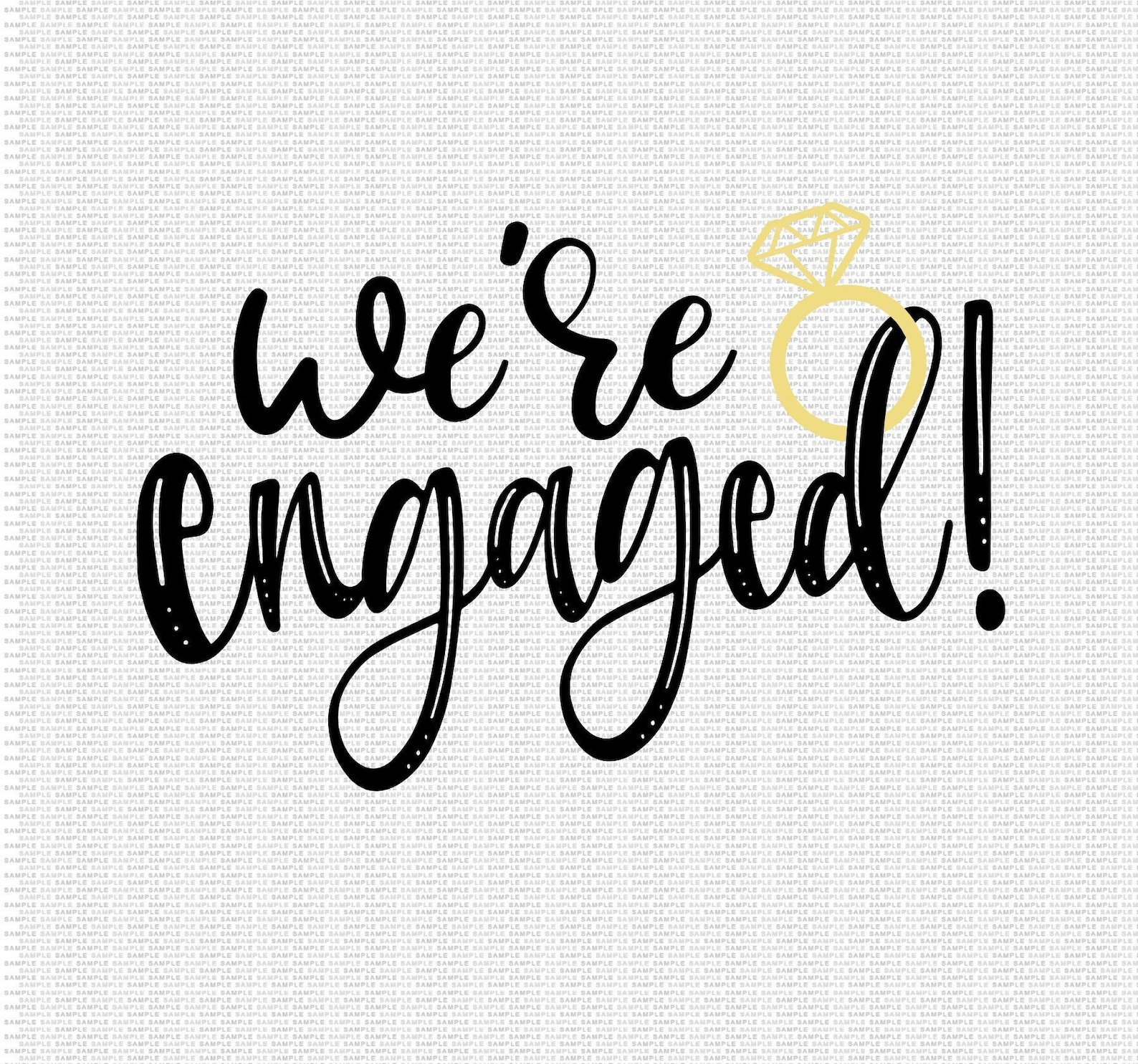 We're Engaged Svg Engagement Svg Wedding Svg Bride Svg - Etsy