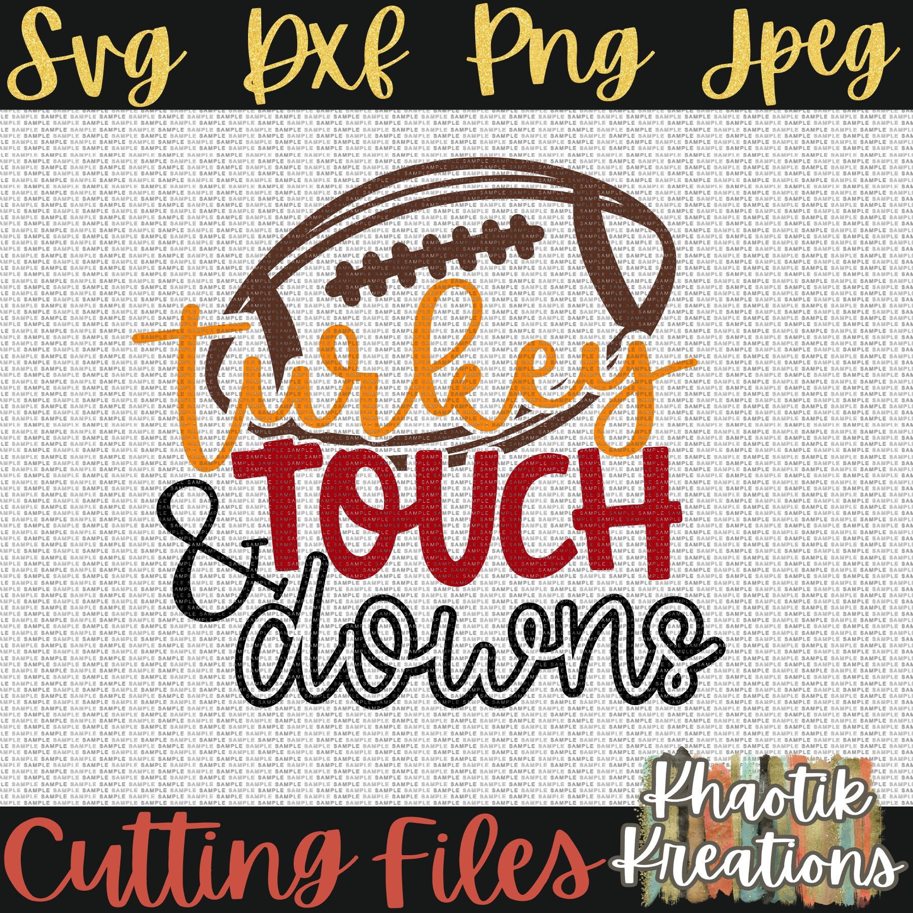 Turkey and Touch Downs Svg, Turkey Svg, Thanksgiving Svg, Thanksgiving ...