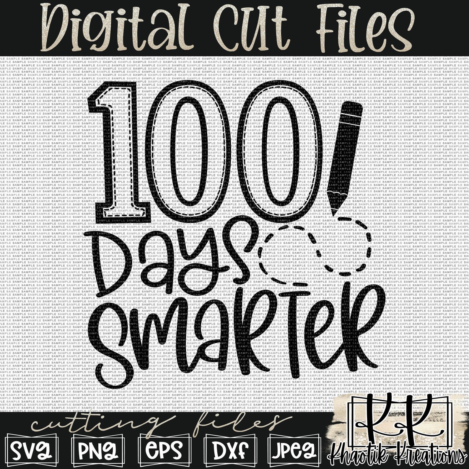 100 Days Smarter Svg, 100 Days of School Svg, 100 Days, School Svg ...