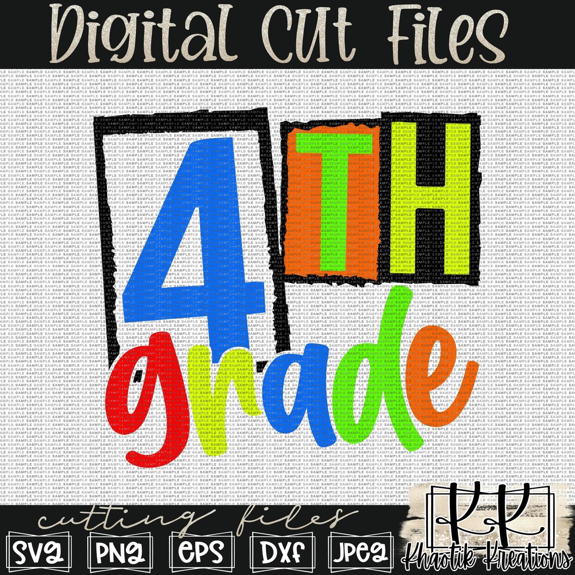 4th Grade Svg, Fourth Grade Design, Teacher Svg, Back to School Svg ...
