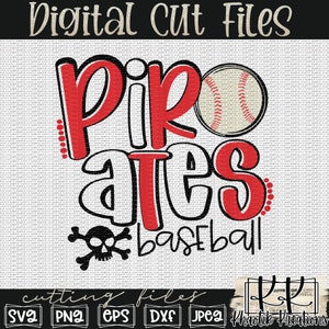 Pirates Baseball Svg, Sports Svg, Team Name, School Spirit, School ...