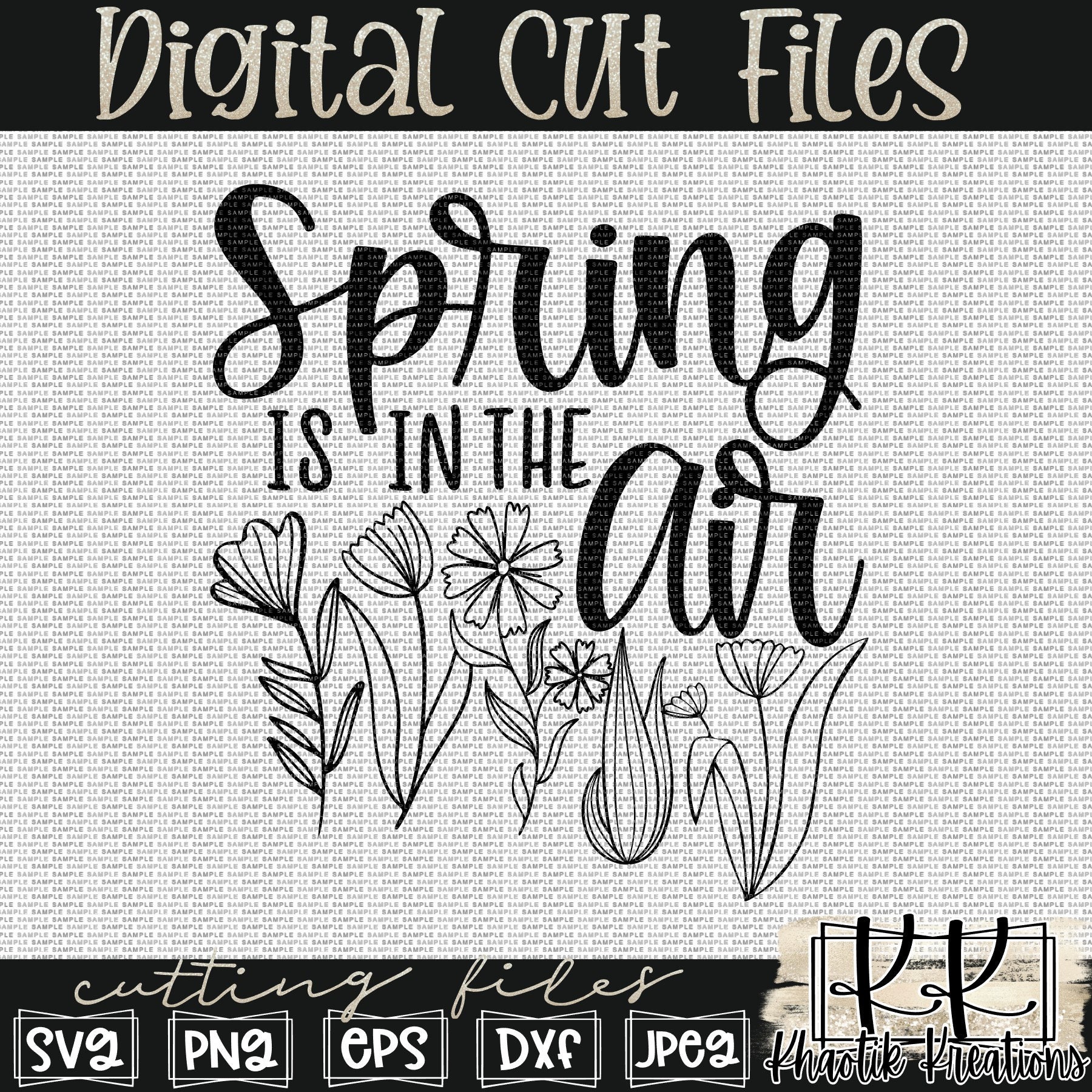 Spring is in the Air Svg Spring Time Svg Hello Spring - Etsy