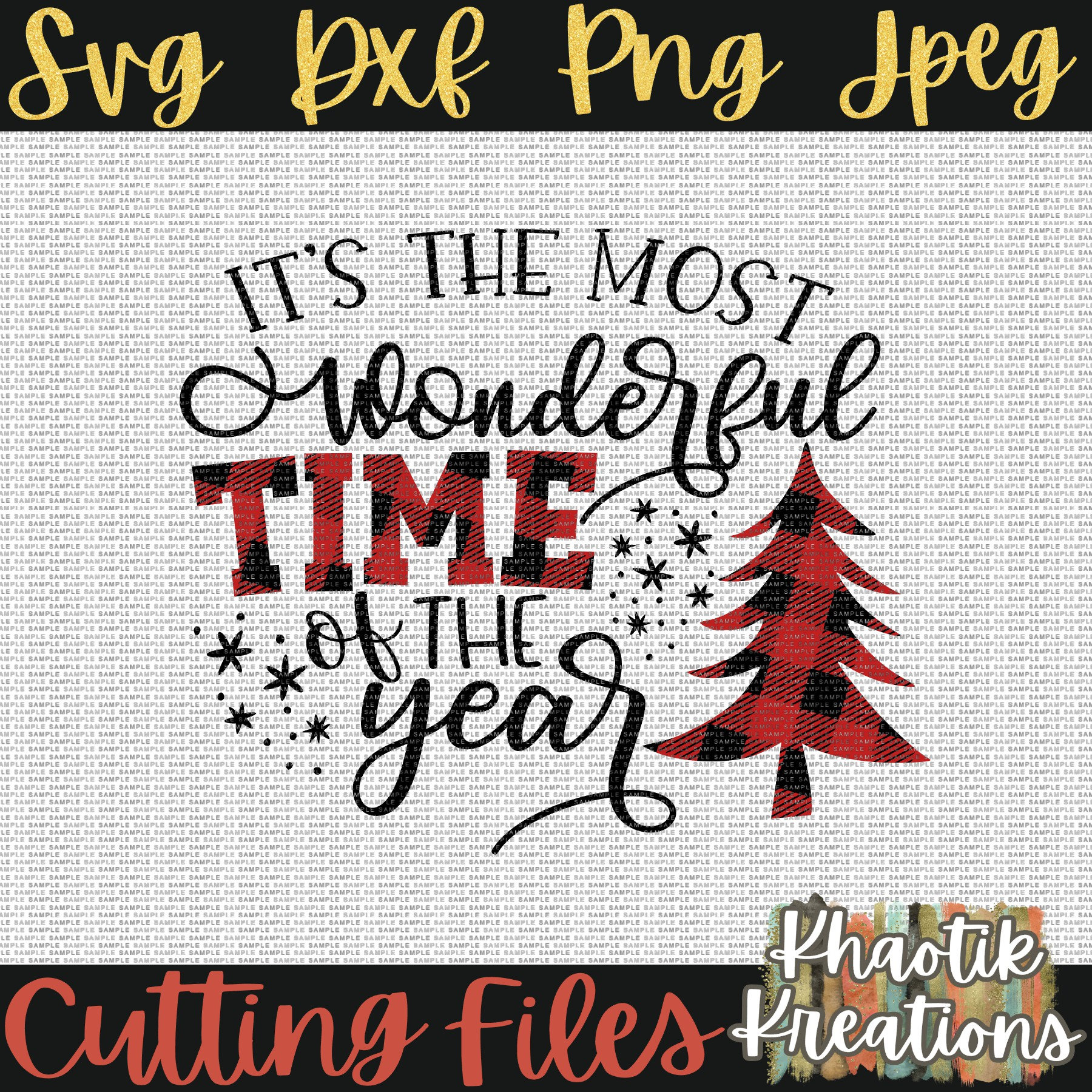 Its The Most Wonderful Time Of The Year Svg Cuttable Buffalo Etsy