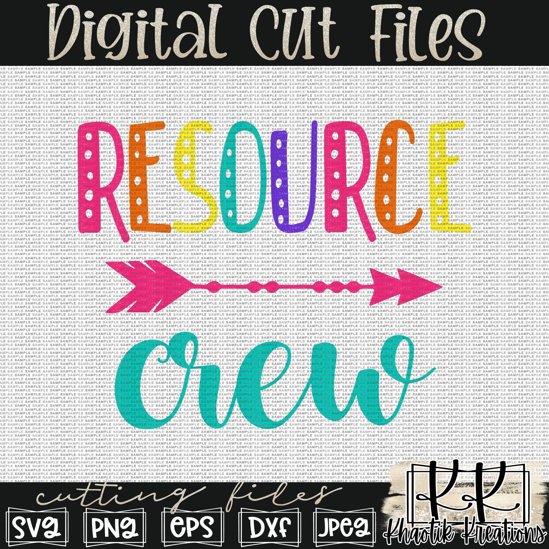 Resource Crew Svg Admin Svg Teacher Svg Administration Svg - Etsy