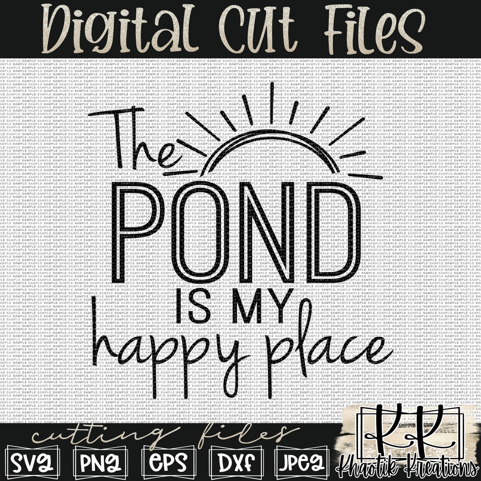The Pond is My Happy Place Svg, Pond Svg, Vacation Svg, Summer Svg ...