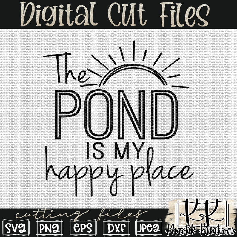 The Pond is My Happy Place Svg, Pond Svg, Vacation Svg, Summer Svg ...