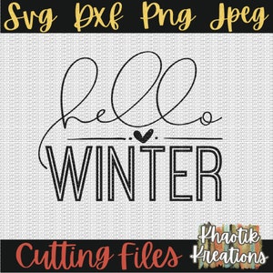 Winter Svg Hello Winter Svg Winter Quote Svg Winter Sayings Christmas ...