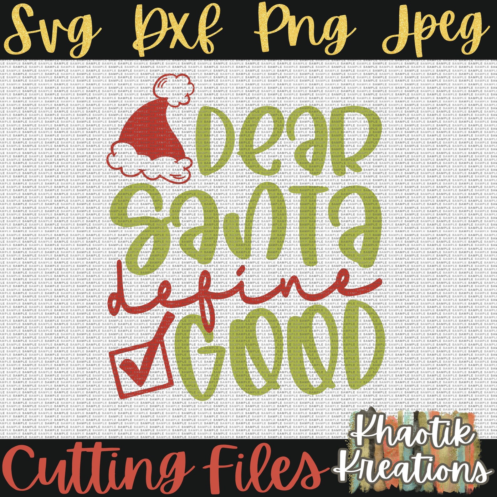 Dear Santa Define Good Svg Santa Svg Christmas Svg Funny - Etsy