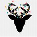 Christmas Deer Svg Christmas Svg Reindeer Svg Reindeer Antler Lights ...