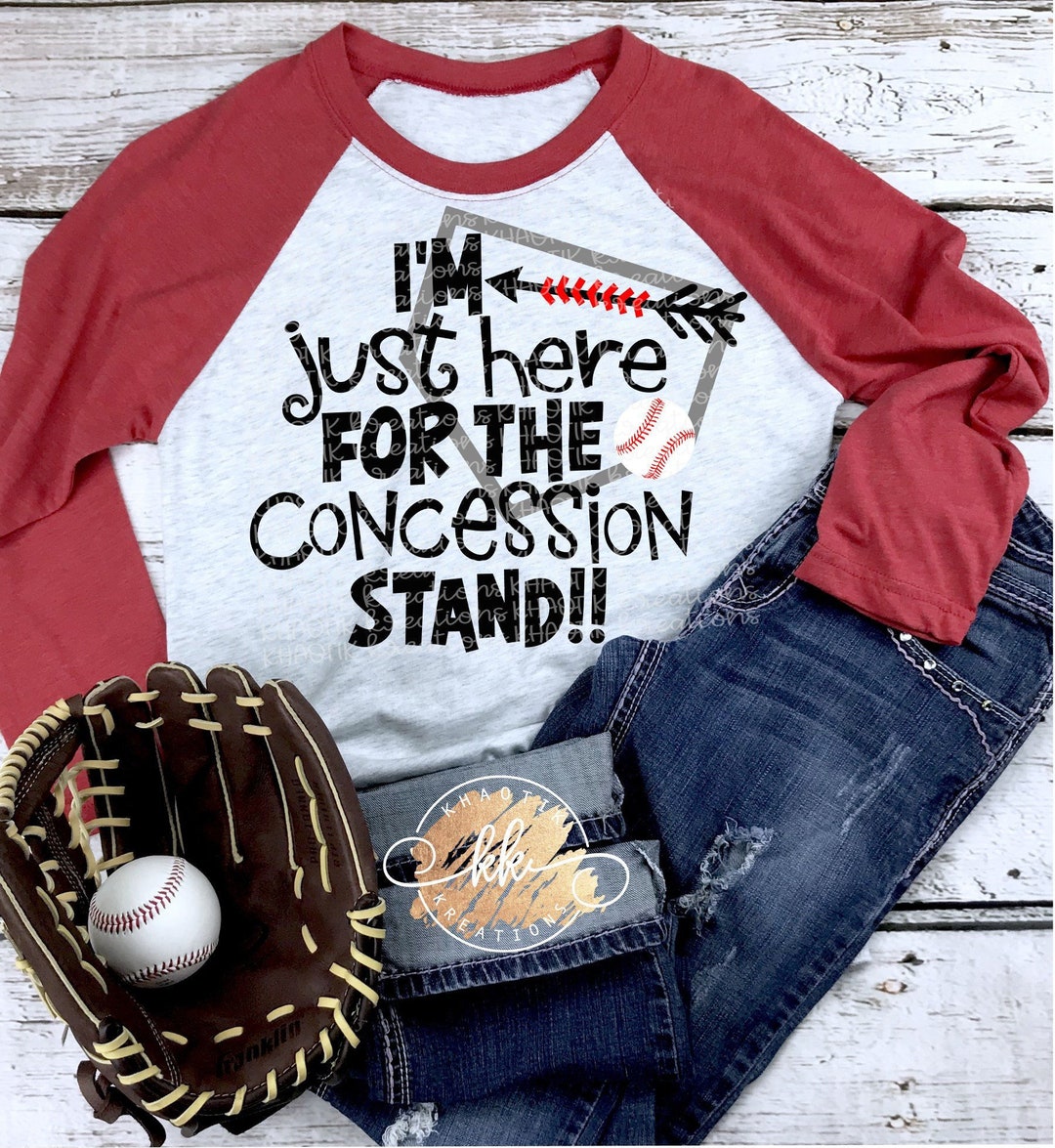 I'm Just Here for the Concession Stand Svg Baseball Svg Baseball Life ...