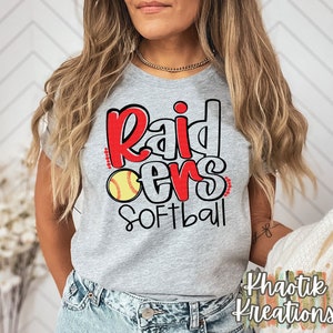 Raiders Softball Svg, Sports Svg, Team Name, School Mascot, Team Mascot ...