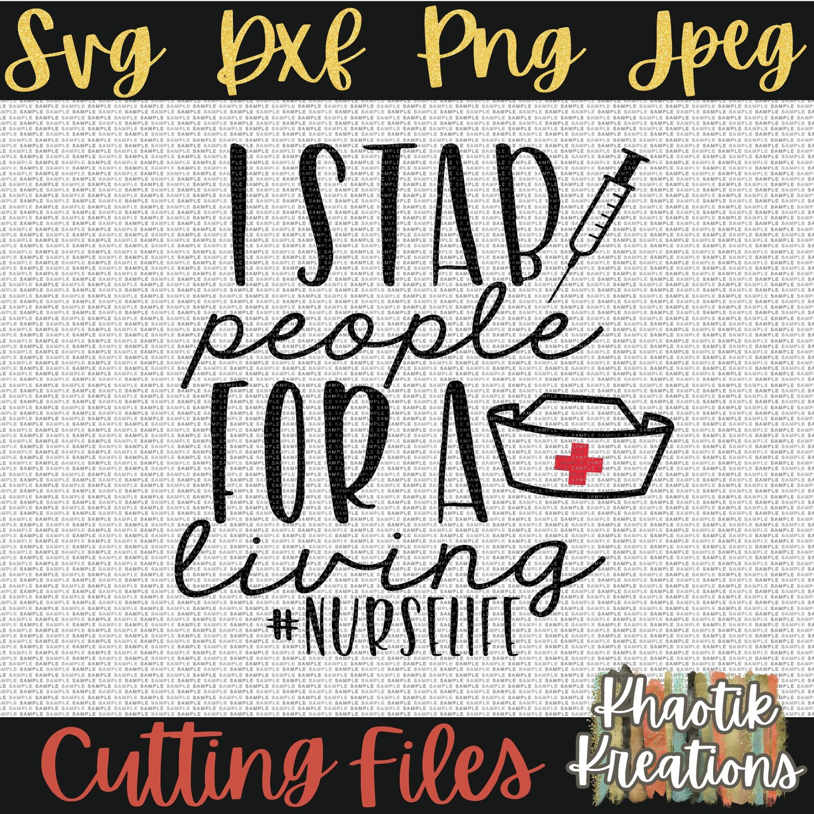 I Stab People for a Living Svg Nurse Svg Nurse Life Svg | Etsy