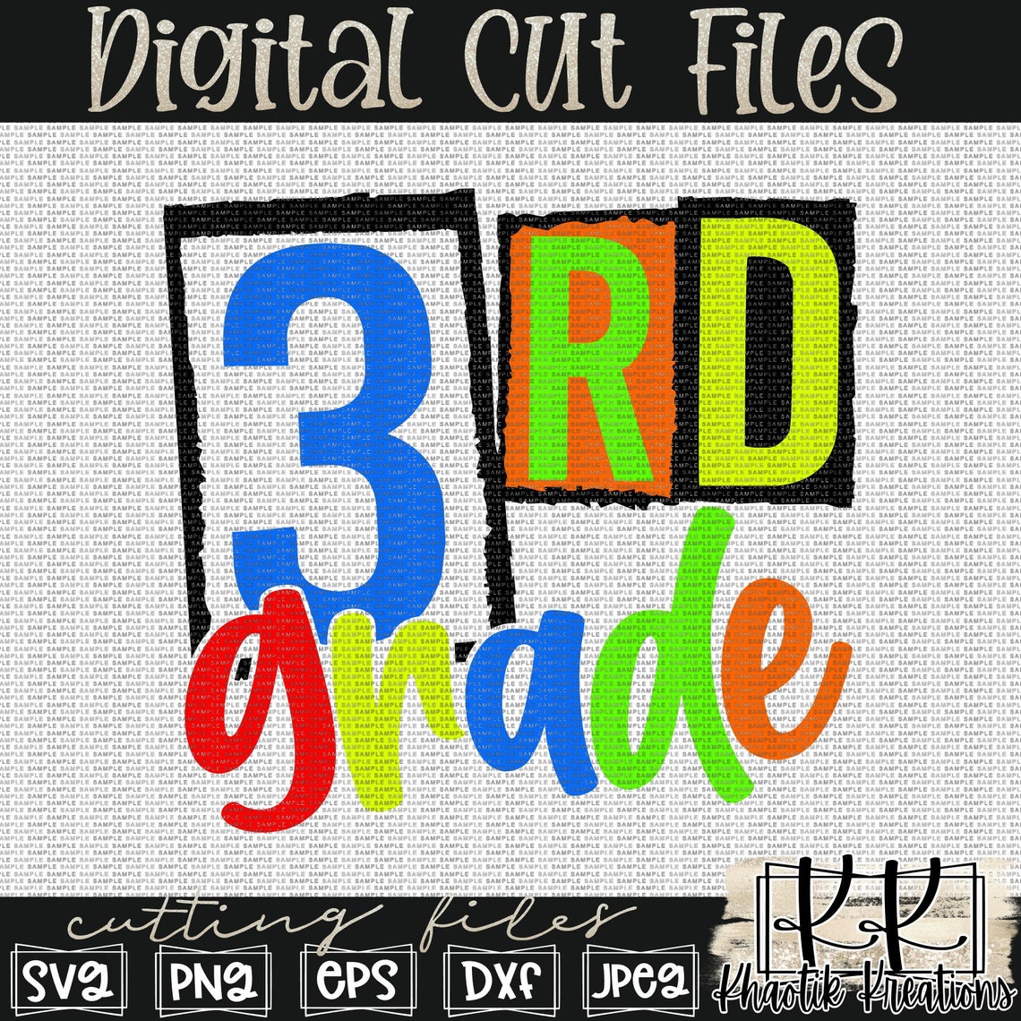 3rd Grade Svg, Third Grade Design, Teacher Svg, Back to School Svg ...