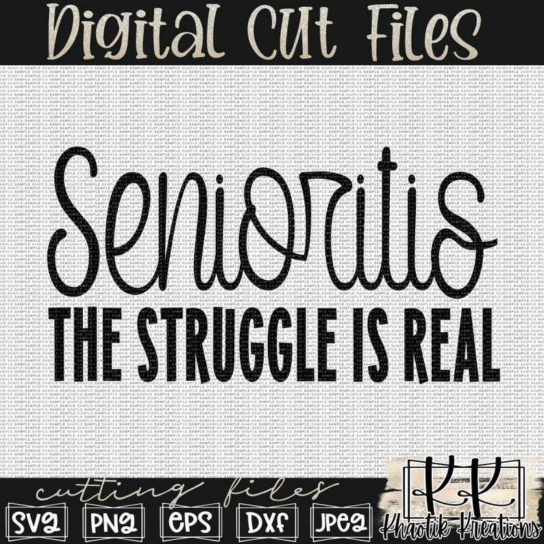 Senioritis the Struggle is Real 2021 Svg Senior Svg Class of - Etsy