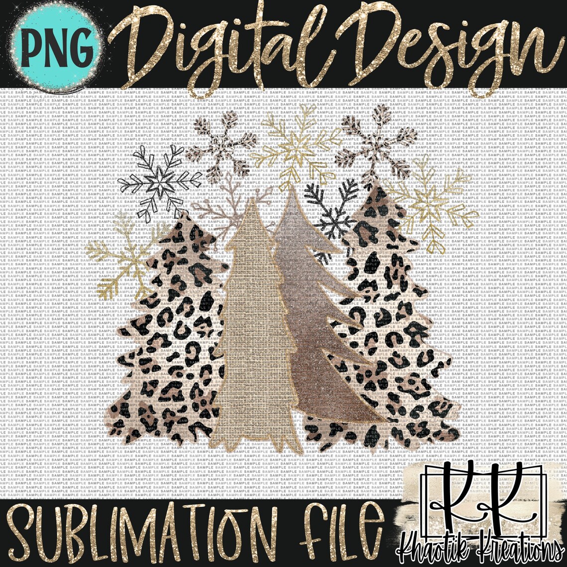 Christmas Png Leopard Christmas Tree Png Leopard Christmas - Etsy