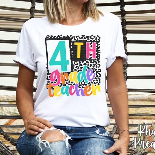 Fourth Grade Teacher Svg 4th Grade Teacher Svg Back to - Etsy