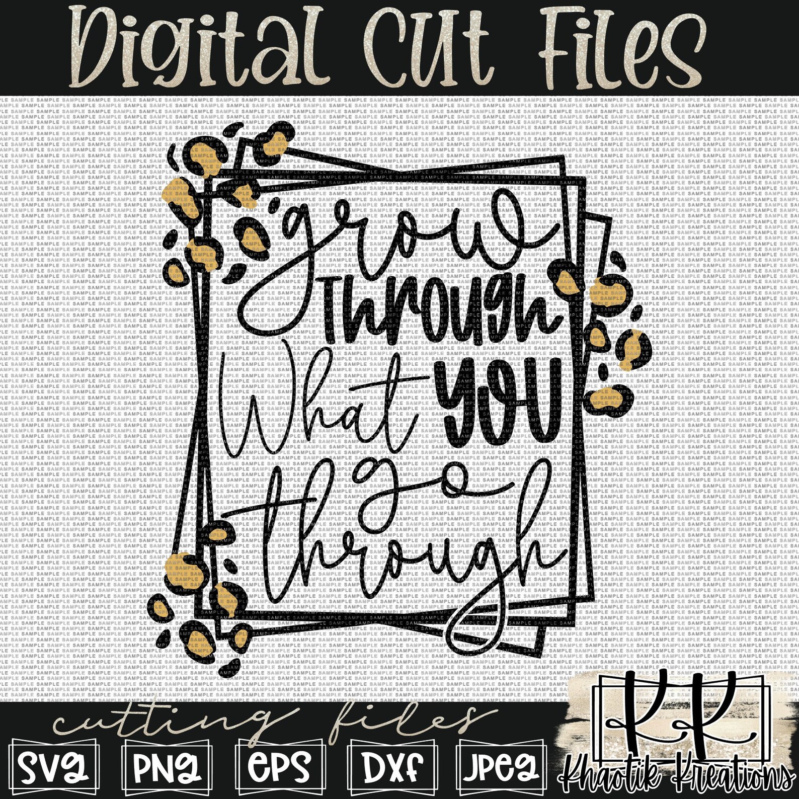 Grow Through What You Go Through Svg Inspirational Svg - Etsy