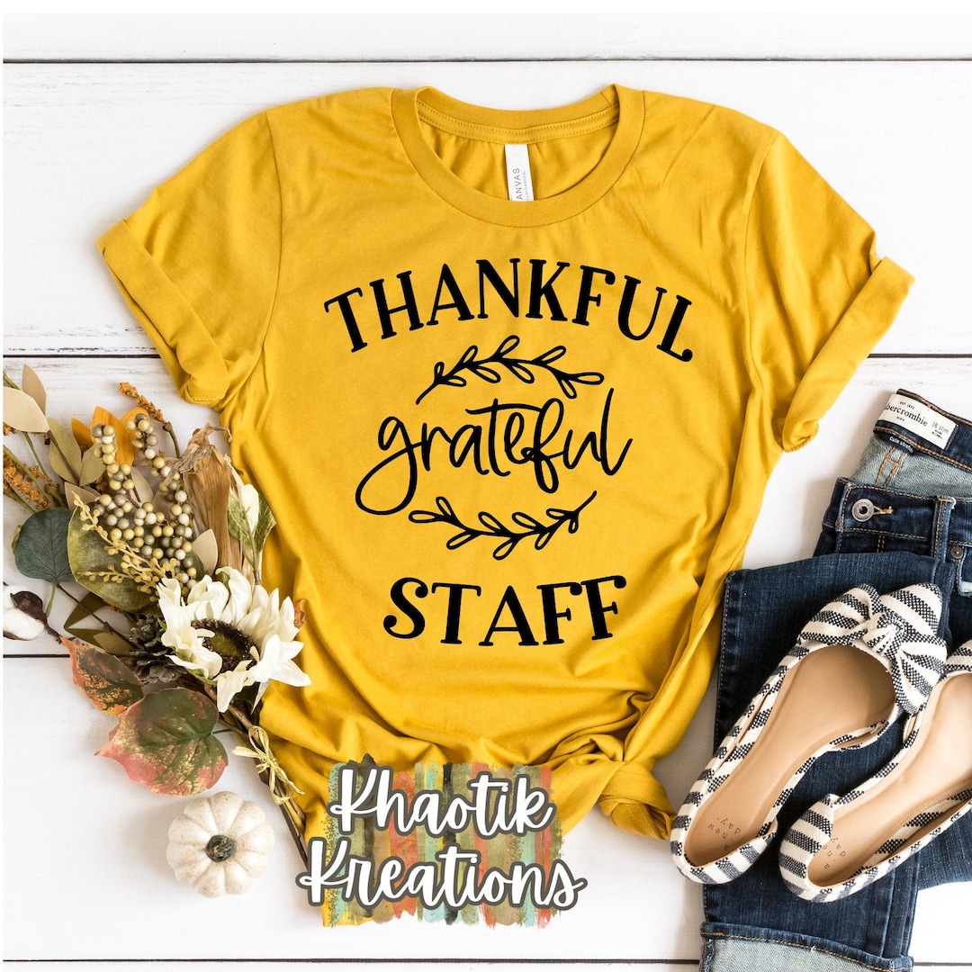 Thankful Grateful Staff Svg Staff Svg Teacher Svg Thankful Svg Fall ...