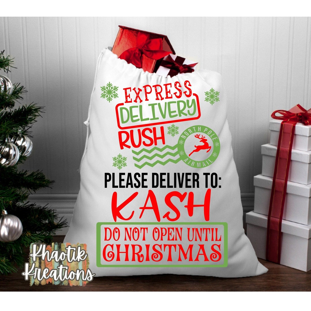 Santa Sack Svg Christmas Svg Santa Toy Bag Svg Santa Present Bag Svg ...