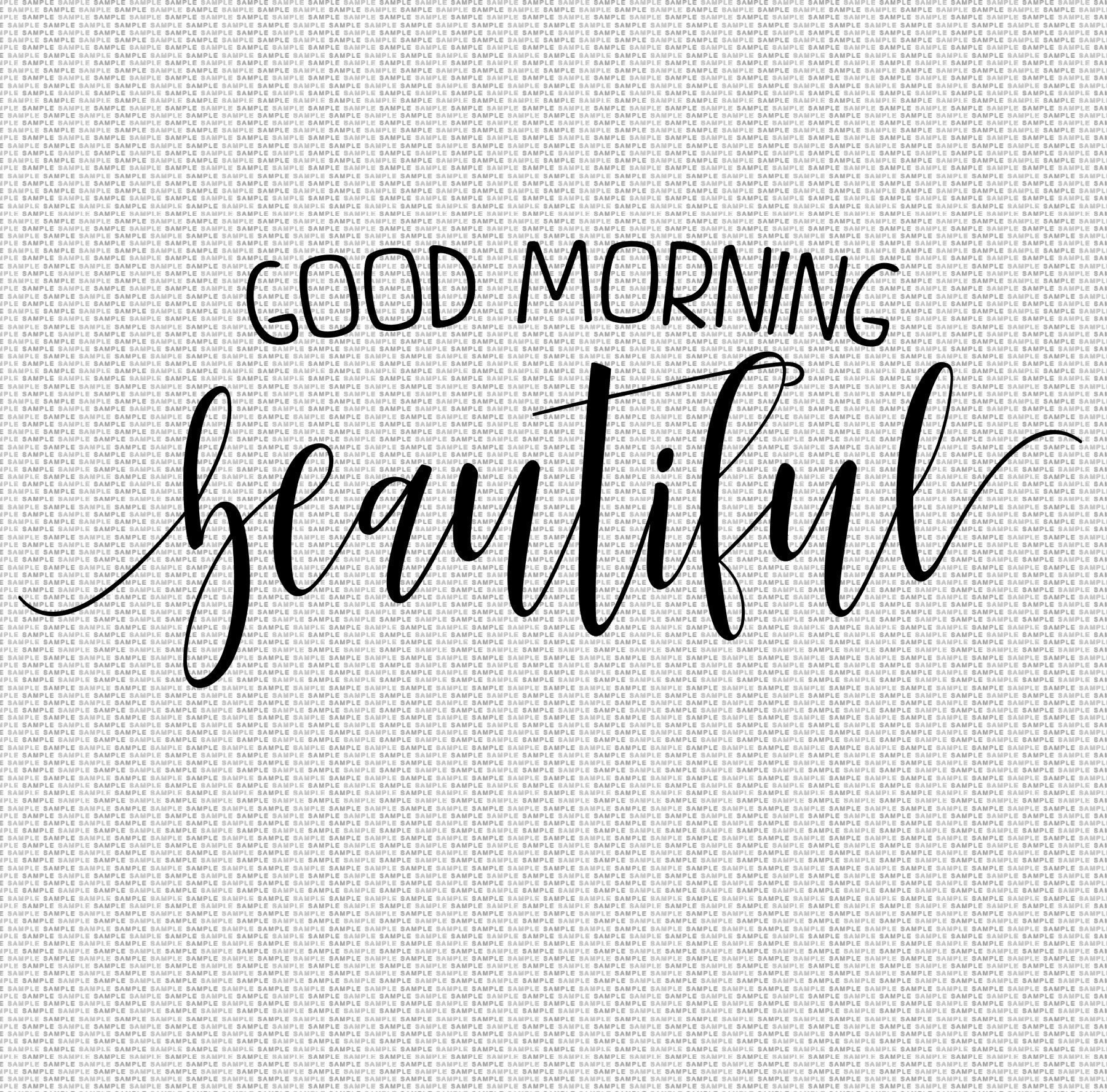 Good Morning Beautiful Svg Bathroom Svg Funny Bathroom Svg | Etsy