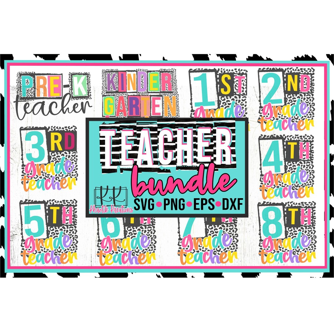 Back to School Teacher Bundle Bundle Pre-k Kindergarten - Etsy