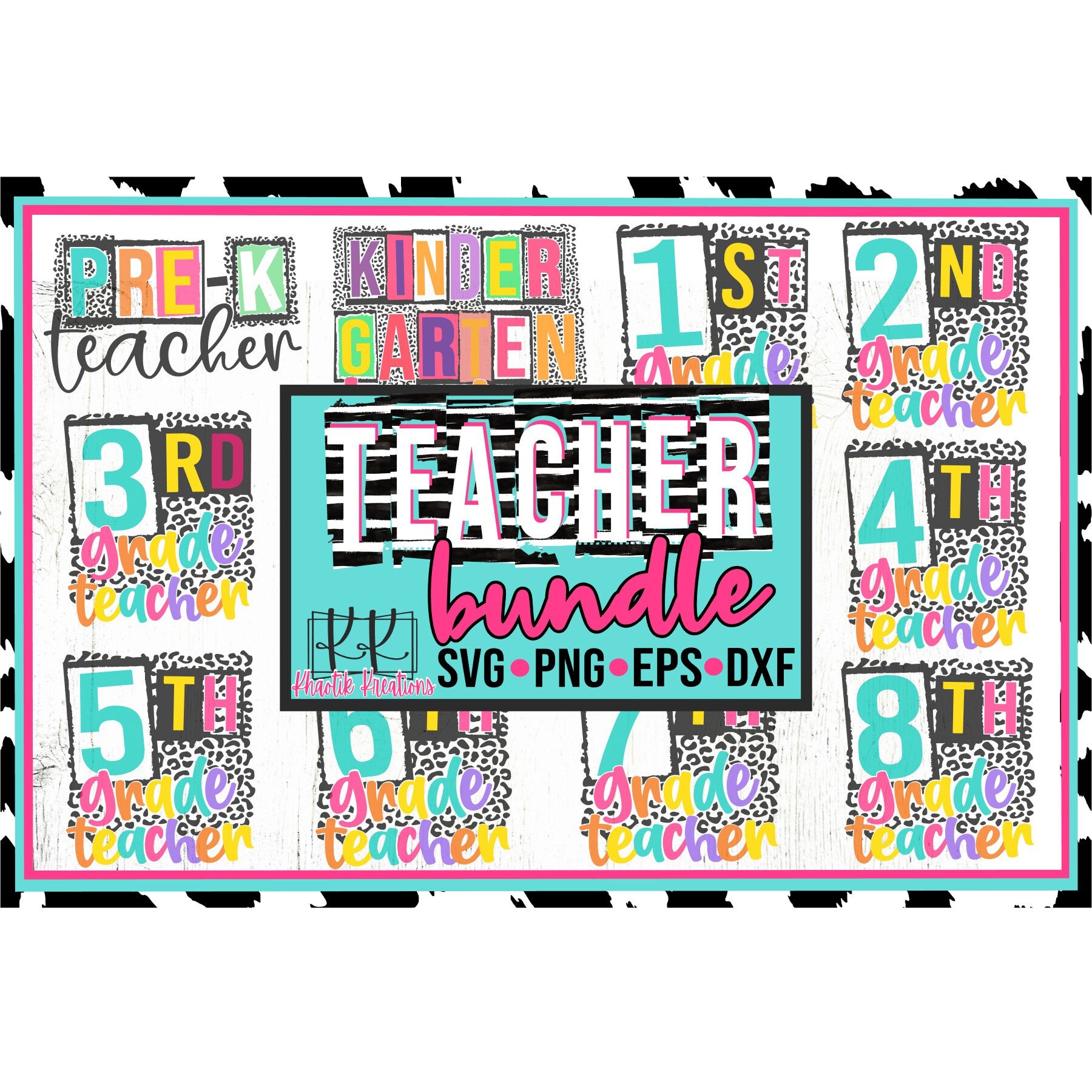 Back to School Teacher Bundle Bundle Pre-k Kindergarten - Etsy