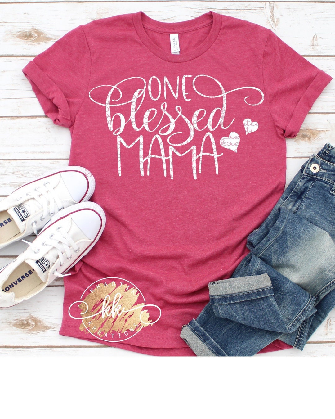 One Blessed Mama Svg Mom Svg Blessed Svg Inspirational Svg Mother's Day ...
