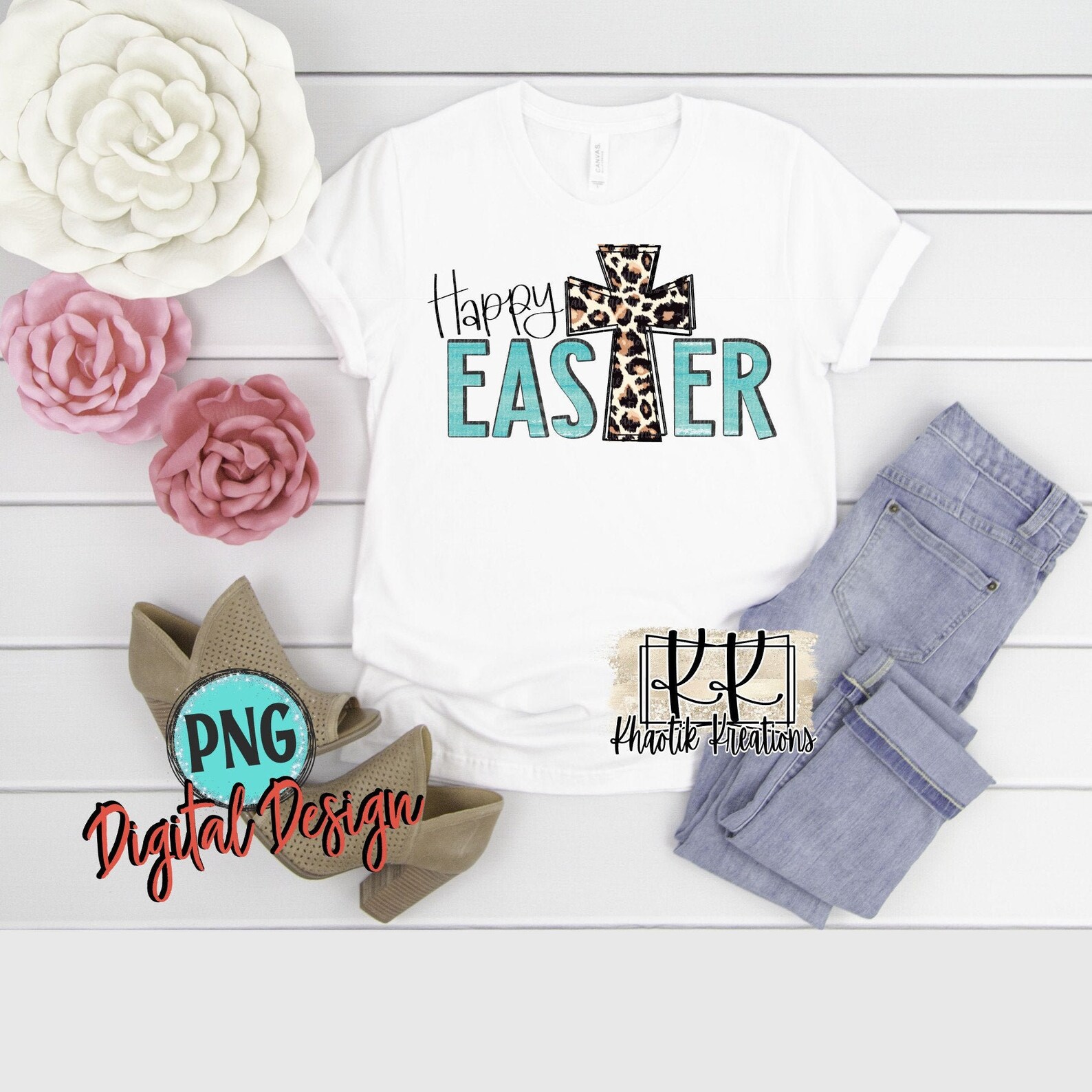 Happy Easter Png, Leopard Crosse Png, Easter Png Design, Cross Png ...