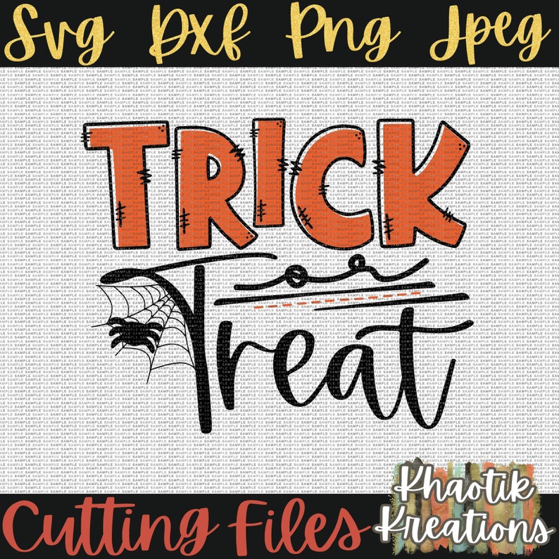 Trick or Treat Svg, Halloween Svg, Spider Web Svg, Spider Svg ...