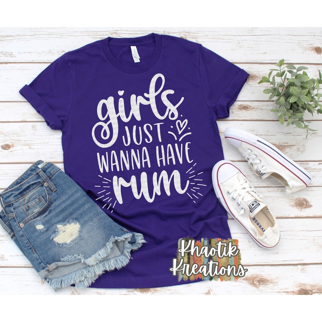 Girls Just Wanna Have Rum Svg, Summer Svg, Drinking Svg, Beach Svg ...