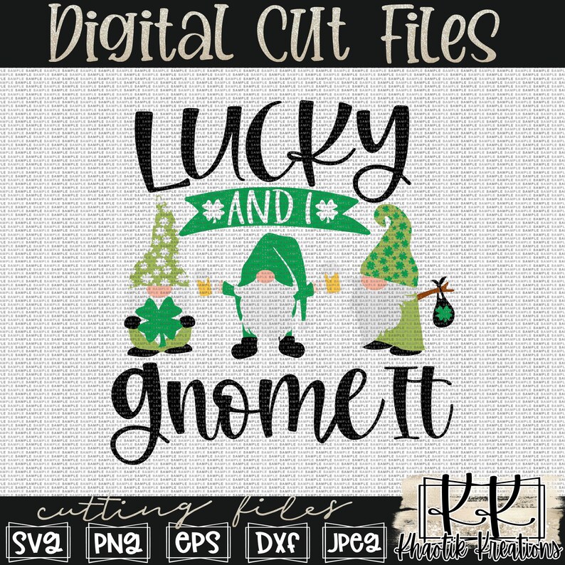 Lucky and I Gnome It Svg St Patricks Svg St Patricks Day | Etsy