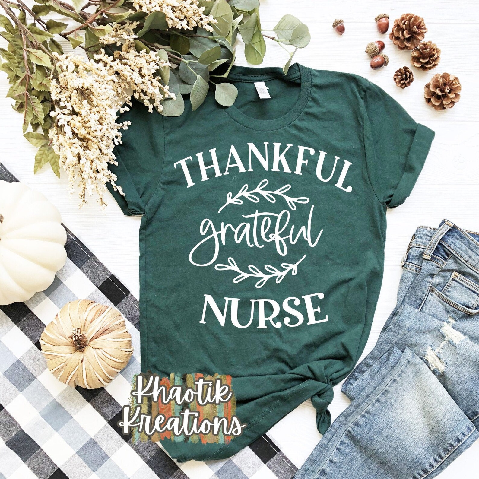 Thankful Grateful Nurse Svg Nurse Svg Thankful Svg Fall Nurse Quote Svg ...